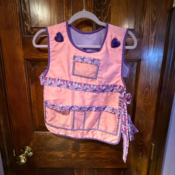 Melissa & Doug | Other | Melissa Doug Pink And Purple Craft Smock With ...